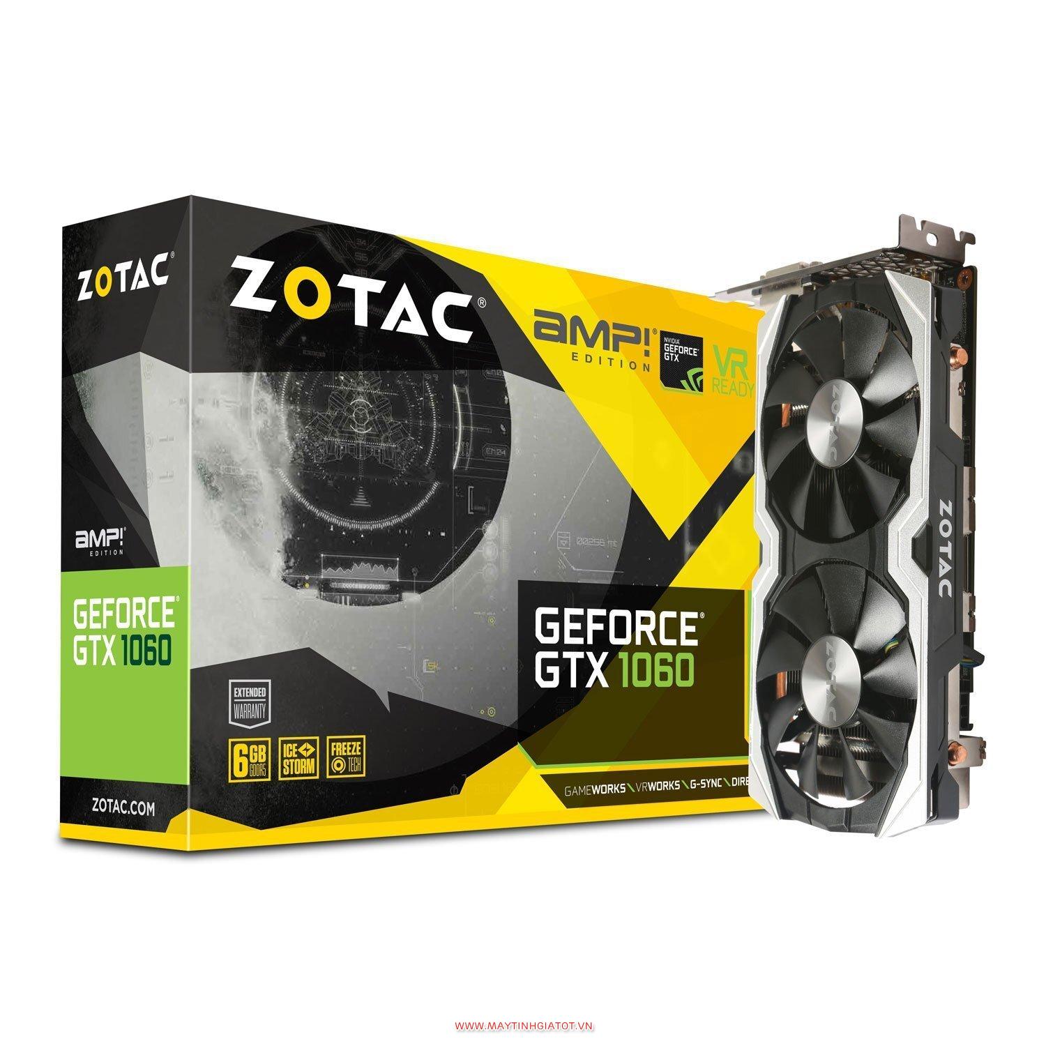 VGA ZOTAC GeForce GTX 1060 3GB - 192 BIT - DDR5 MỚI | Vi Tính Thành Công